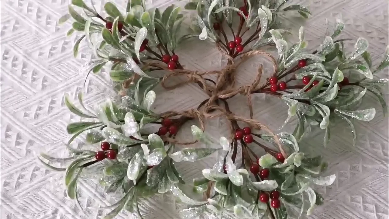 Simulated Navid Plants Plastic Fabric Mistletoe Hanging Artificial ...