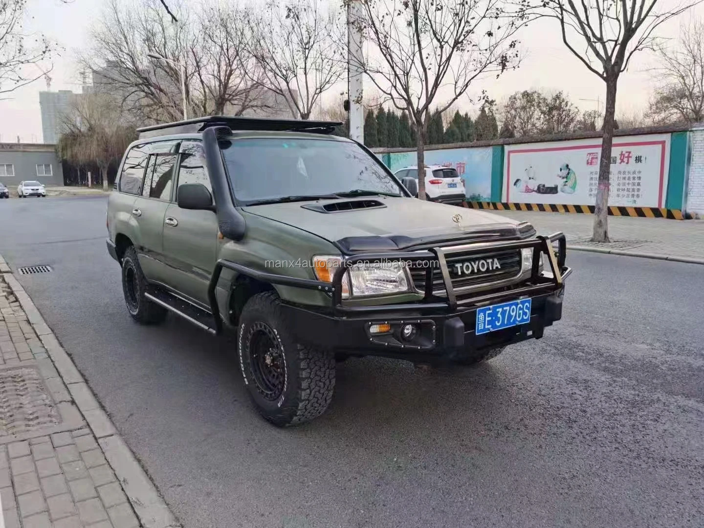 Manx4 Steel Front Bumper Bull Bar for Toyota LC105 Land Cruiser - Used ...