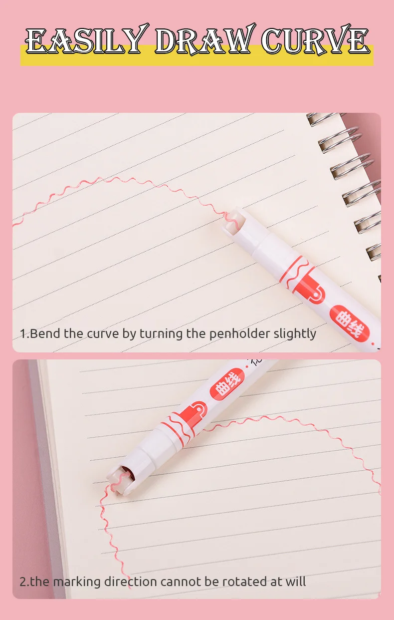 New Lace Roller Marker Pen Curve Wave Cloud Hand Account Painting ...