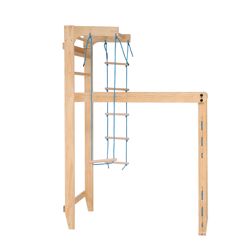 Children Climbing Frame Indoor Solid Wood Slide Kindergarten Climbing ...