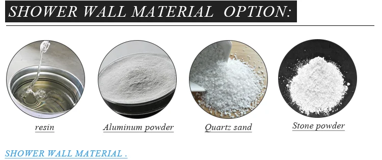 Easy Installation Solid Surface Shower Wall Panels Tray Kit for ...