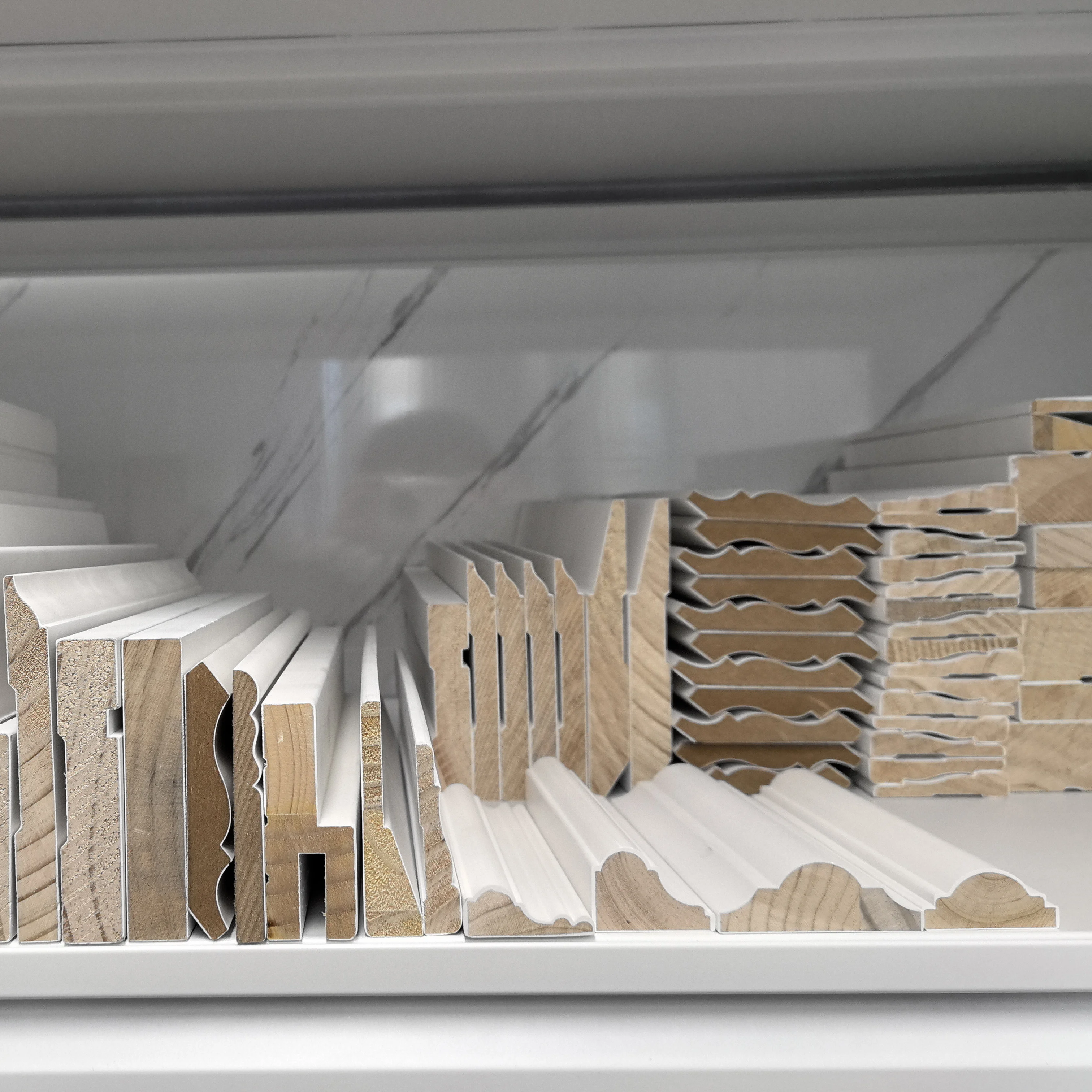 Sample White Primed Pine Wood Mouldings Mdf Mouldings Painted Mouldings ...