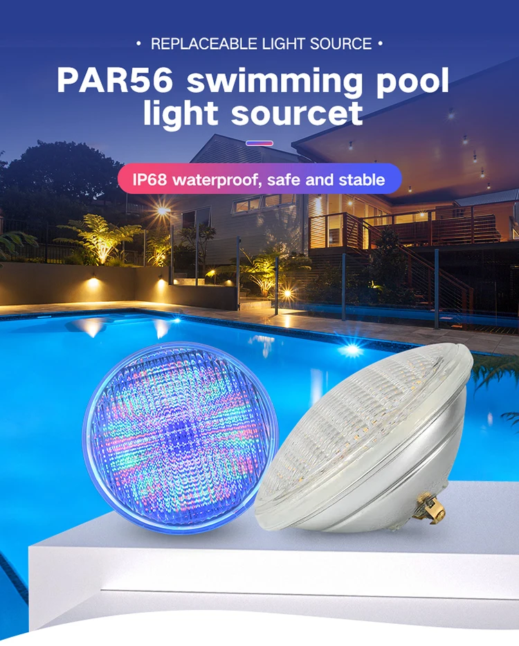 Replacement Par56 Bulbs 12V Par56 Led Swimming Pool Lamp Glass Par56 Led Swimming Pool Lights ...