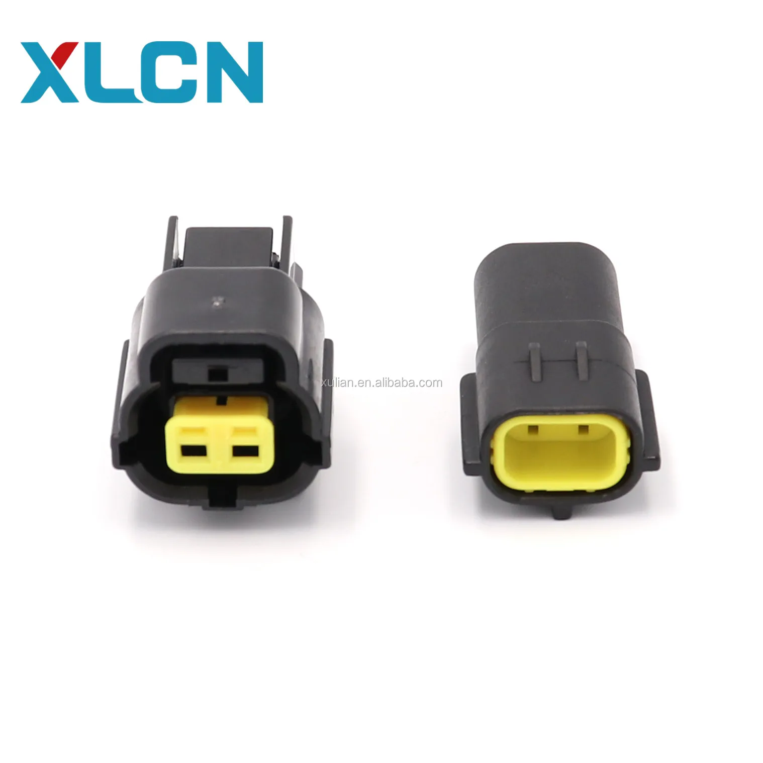 2pin Air Temp (iat) Sensor Wiring Harness Automotive Black Connector ...