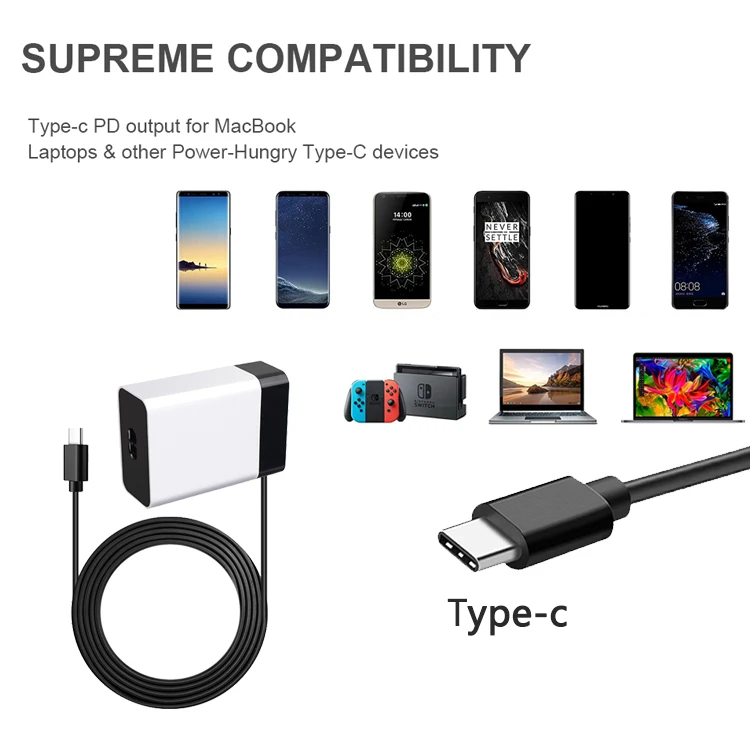IEC C6 C8 Socket to 5v 3a 9v 3a 12v 3a AC/DC Wall Adapter Charger PD45W ...