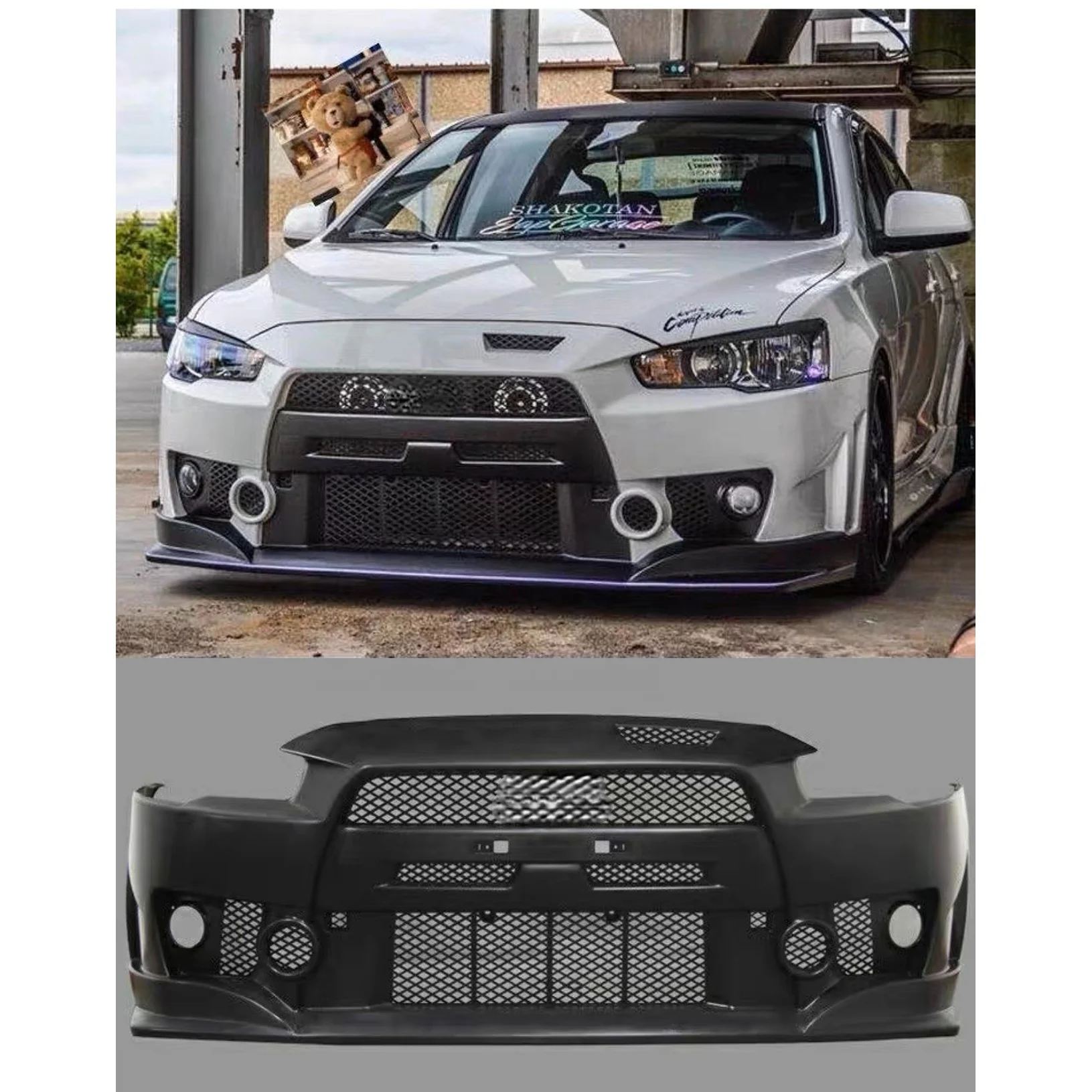 Car Bumpers Body Kit For Mitsubishi Lancer EX 2009-2015 Upgrade FQ400 ...