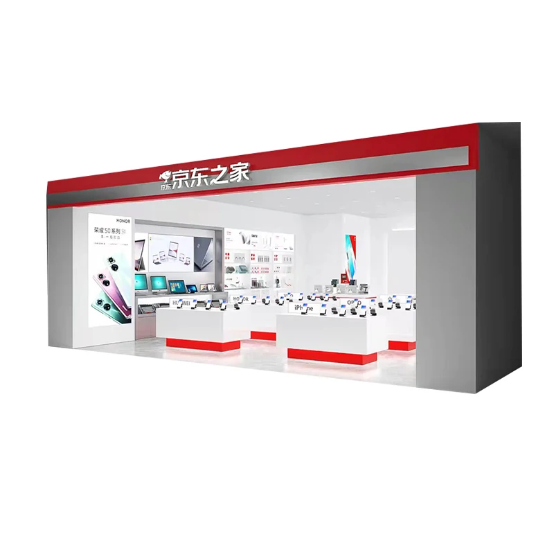 Customized Electronics Computer Shop Interior Design Display Rack For ...