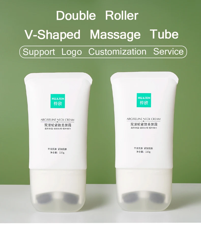 110g Empty Plastic Silicone Roller Ball Massage Neck Cream Body Lotion ...