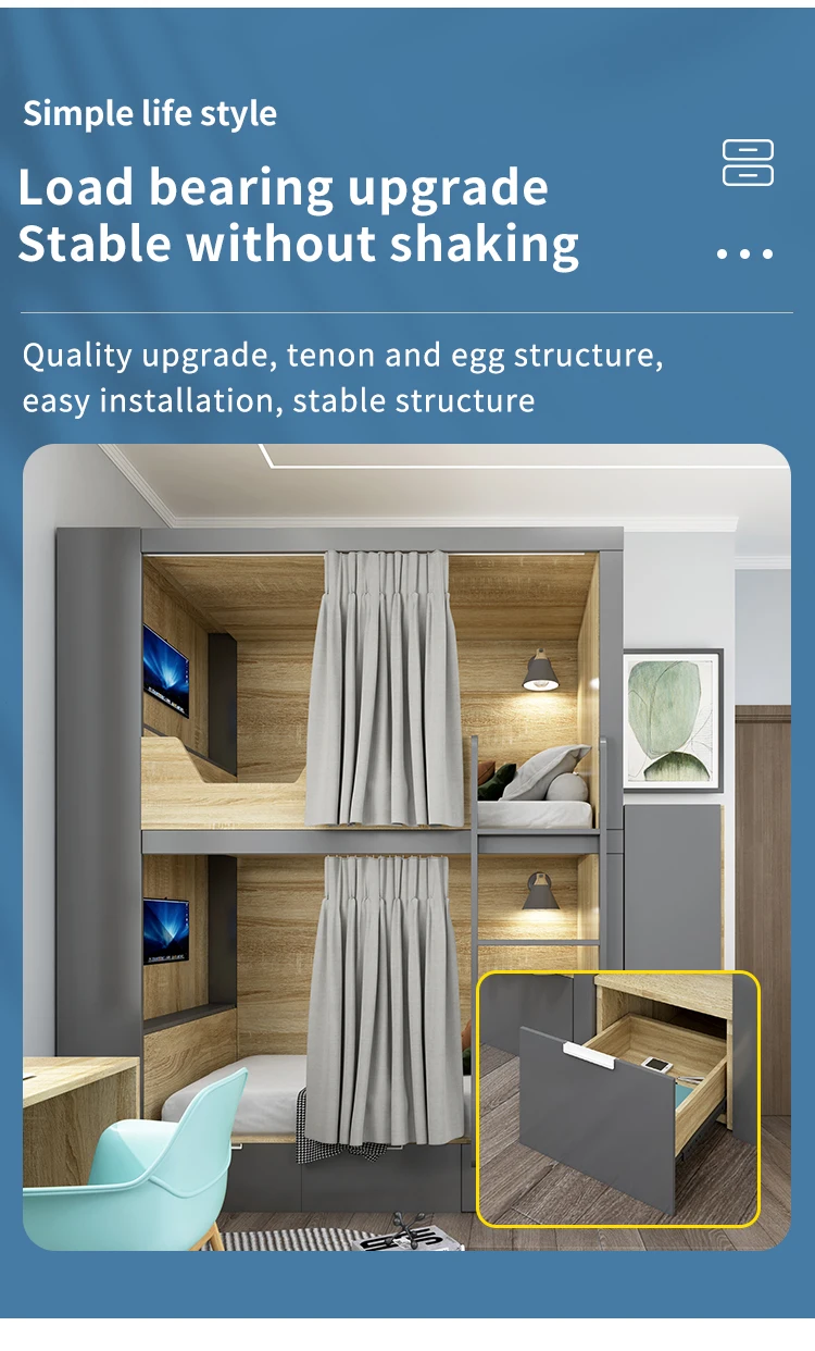 Soundproof Capsule Double Bed Sleep Pod - Perfect for Hotels