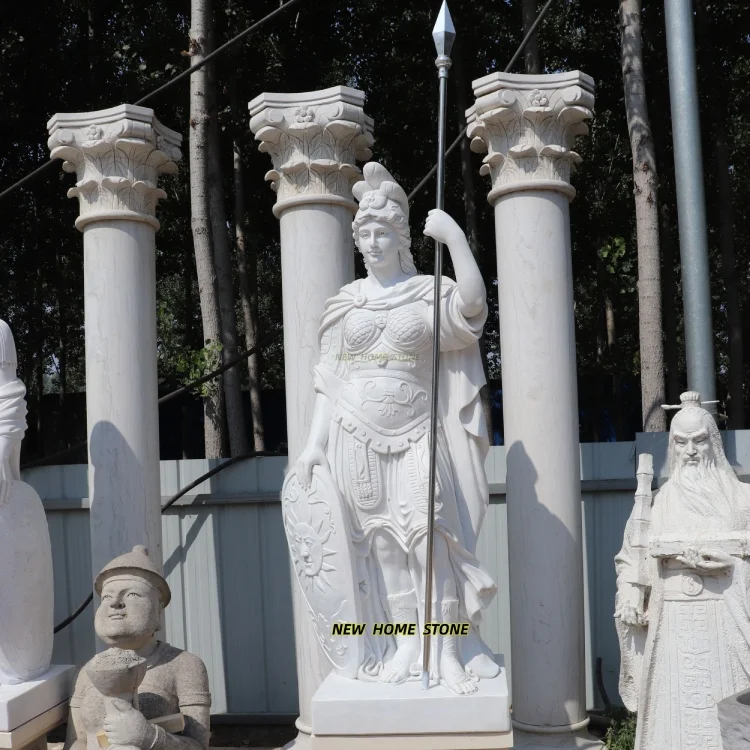 Garden Decoration Outdoor Statues - Large Stone Knight