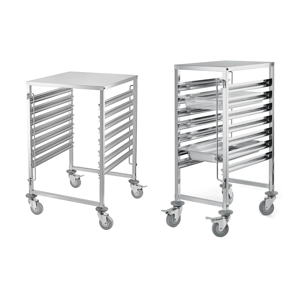 Commercial Stainless Steel Cooling Rack Trolley Pan Bakery Rack With ...