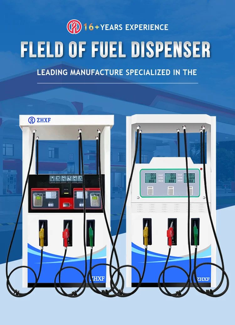 Zhxf 6 Nozzles Fuel Pump Dispenser Gas Station Fuel Filling Equipment ...