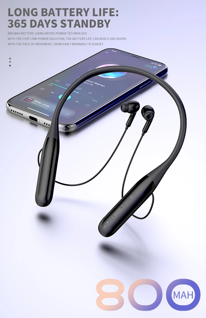 Airmax M2 Magnetic Neckband Earphones - 240 Hour Playtime