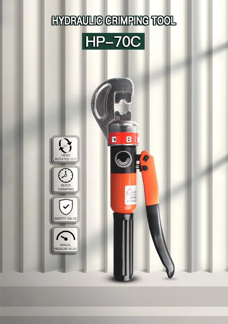 Cable Connector Crimper Hp-70c Hydraulic Crimp Tool 4-70 Mm2 - Buy ...