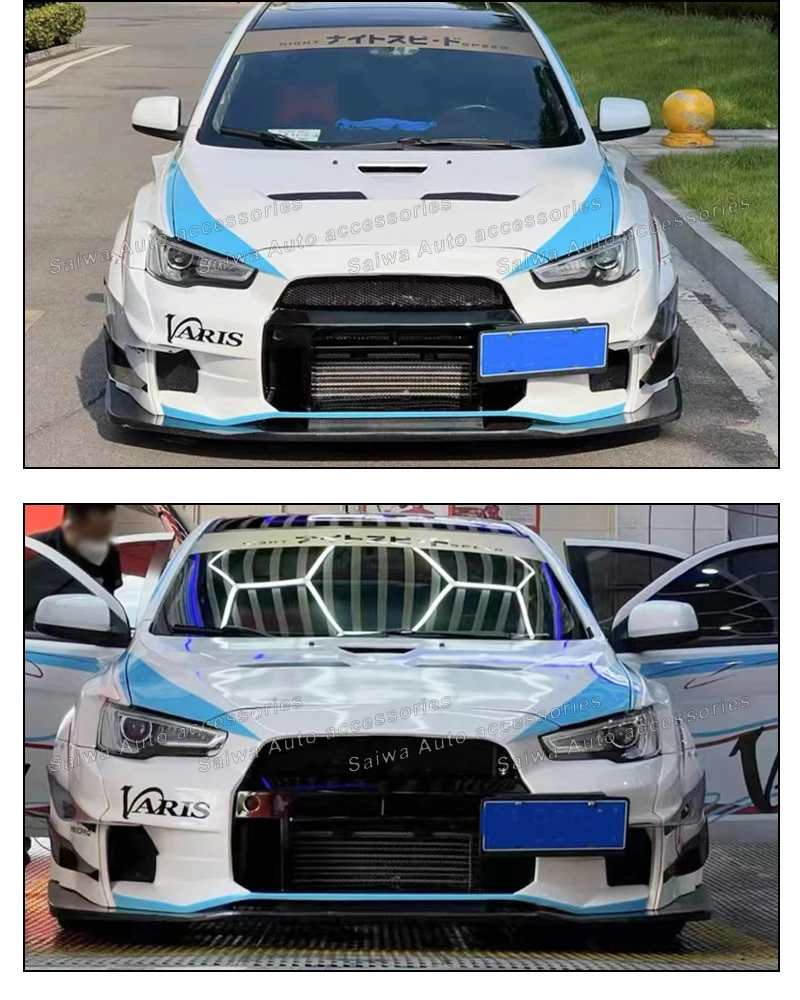 Vrs Style Front Bumper for MITSUBISHI EVOLUTION EVO 10