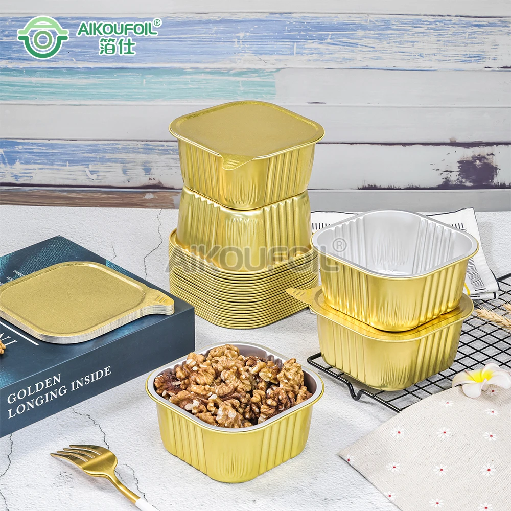 Boss Custom Printed Aluminum Containers Disposable Food Tray With Lid ...