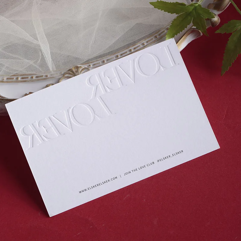 Customized Embossed Thank You Cards - Luxury & Versatility