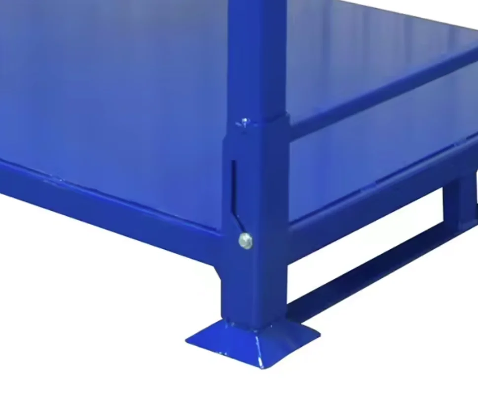 Warehouse Foldable Storage Steel Stacking Pallets For Fabric Rolls ...