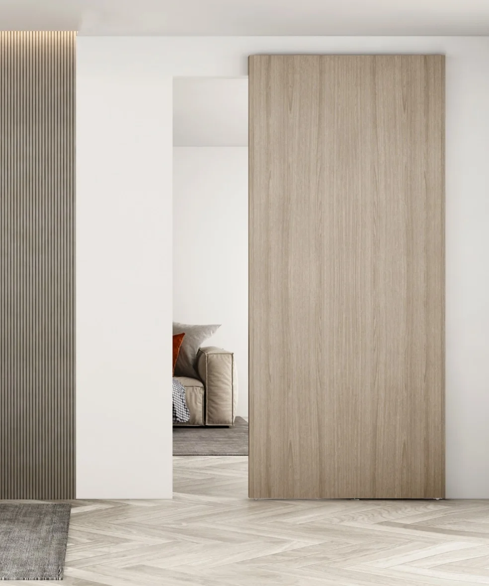 Concealed Wall Mount Hidden Track Ghost Door Sliding System