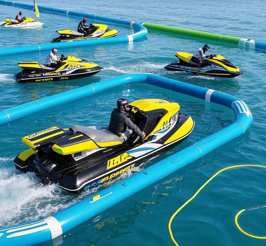 Inflatable Long Tubes Inflatable Swimming Enclosure Portable Floating ...