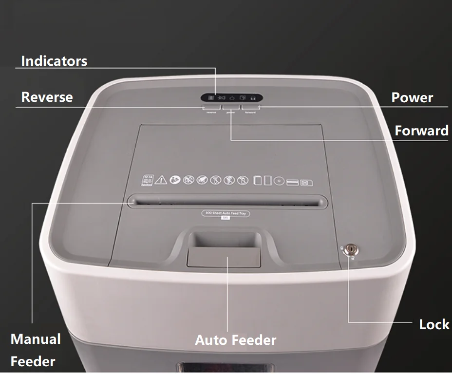 Efficient Paper Shredding - 40L Cross Cut Auto Feed Machine