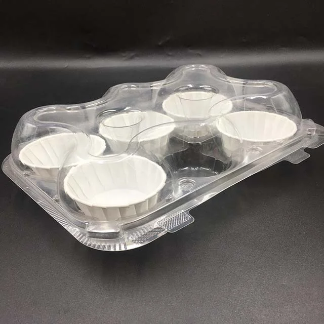 Disposable Clear Blister Food Packaging Container Cake Pastry Clamshell ...