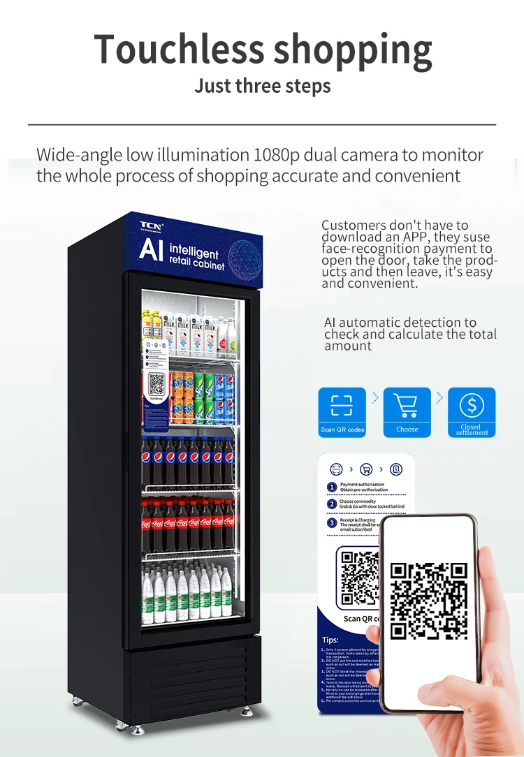 TCN AI Visual Identity Vending Machine - Fresh & Smart