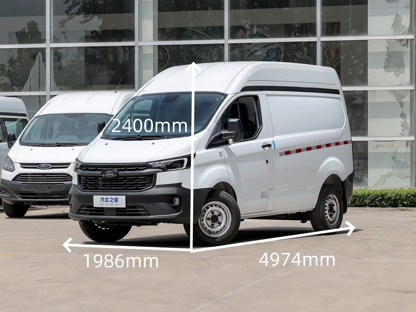 Popular China New Ford Transit Van Utility Cargo With 2.0t Diesel Van ...