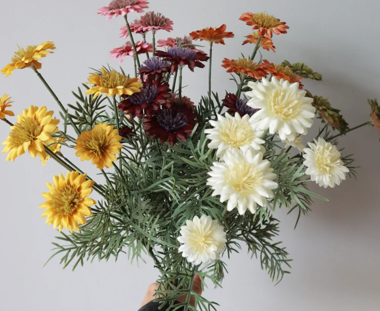 Cheap Artificial Cornflower Silk Flower Centerpiece