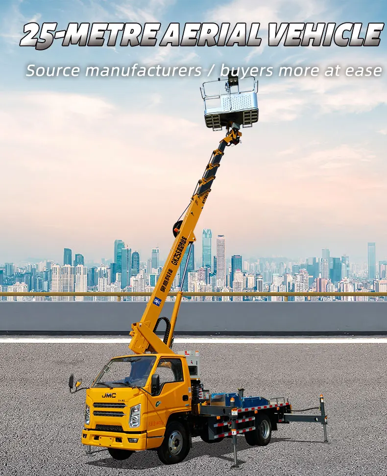 25 M Articulated Folding Arm Bucket Trucks Cherry Picker Vehicle Aerial ...