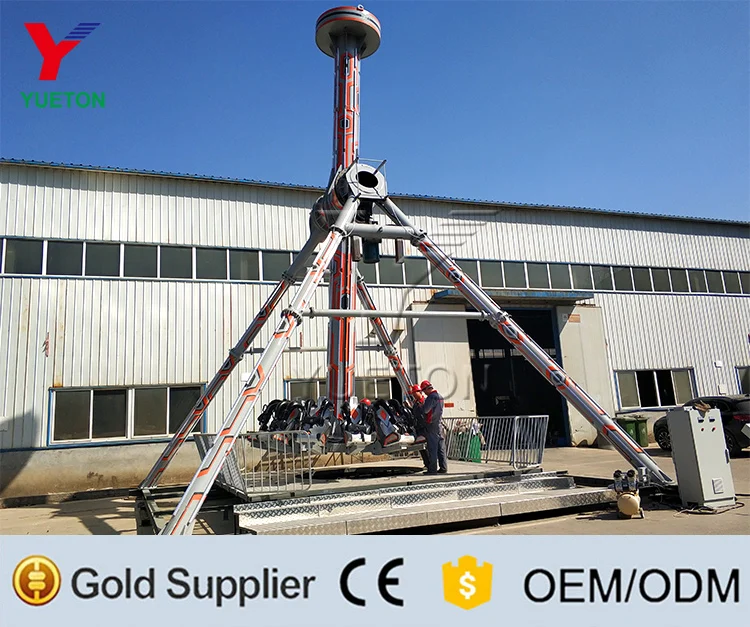 Large Meteor Hammer Frisbee Pendulum Swing Rides 12 Seats