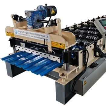 Concrete Color Roof Tile Making Machine Panel Glazed Tile Roof Single ...