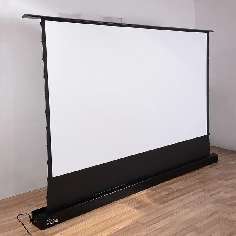 Motorized ALR Floor Rising Projector Screen 150 Inch for Home Theater