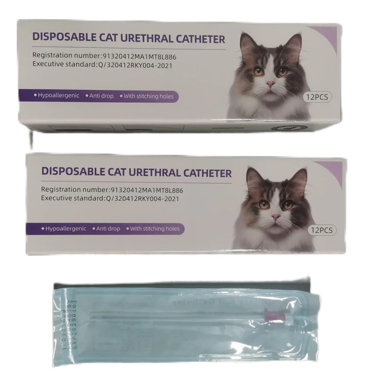High Quality Cat Urine Catheter with Stylet - Different Sizes