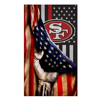 New Design All Nfl Team Flags Polyester 3*5 Custom Nfl Sf San Francisco ...