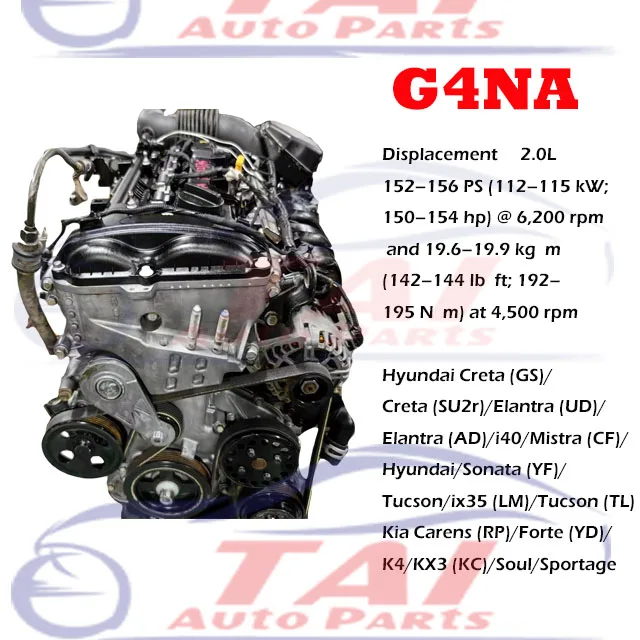 Genuine Used Complete 2.0l G4na Engine With Gearbox For Hyundai Creta ...