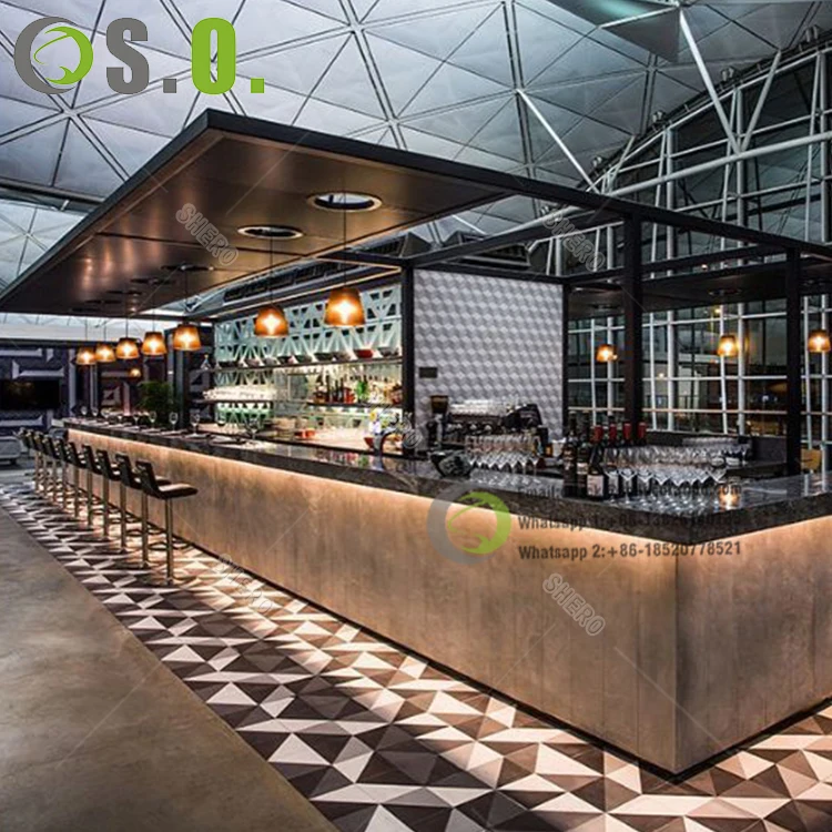 Commercial Coffee Shop Counter Furniture for Retail Display | Custom ...