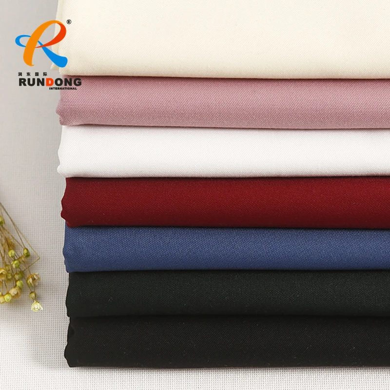 Poly Work Wear Uniform Drill Tissu 170gsm Polyester Twill Fabrics For ...