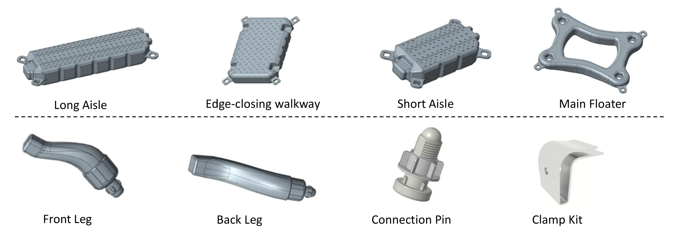 MG Solar Panel Floating Mounting Structure - Efficient PV