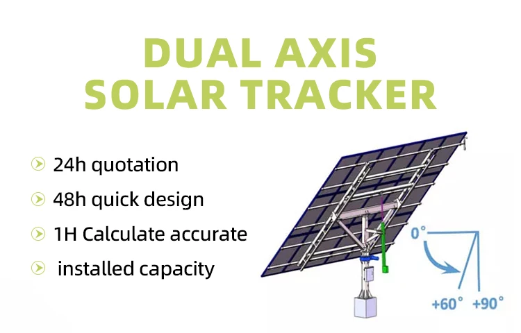 Automatic Solar Tracker 2 Axis Smart Device Pv Panels Mounting - Buy 2 ...