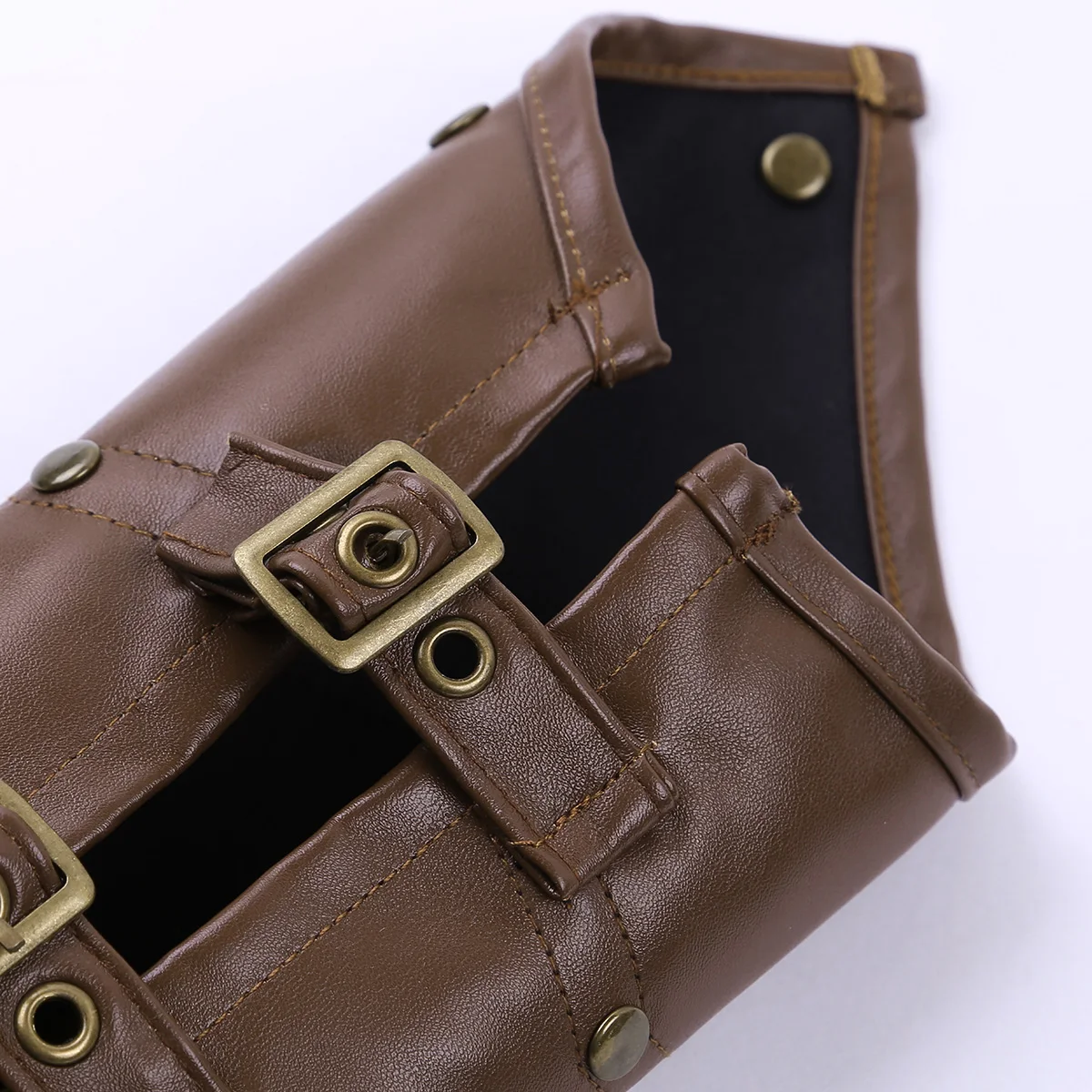 Gothic Steampunk Single Shoulder Armors Arm Strap Set Adjustable Metal ...