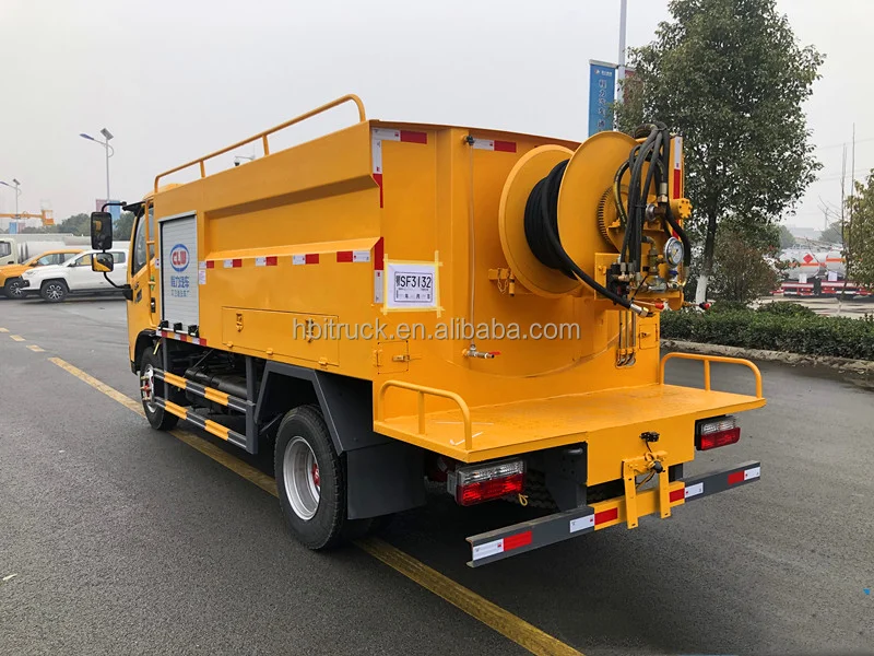 4000 Liters Dongfeng 4x2 Sewer Dredging Cleaning Truck With High Pressure Water Clean - Buy ...