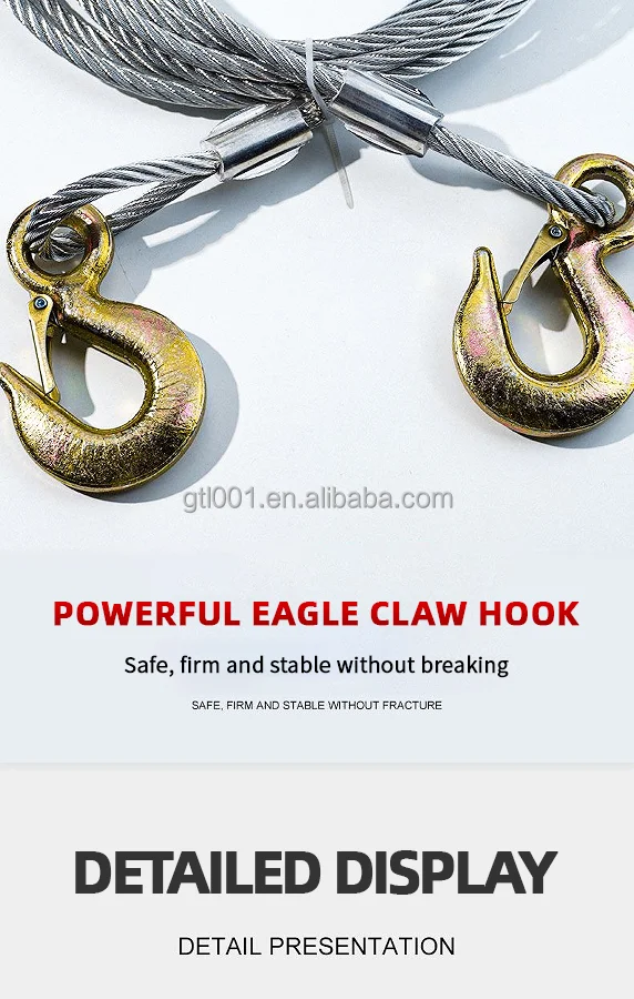 Aluminum Sleeve Lifting Steel Wire Rope Car Traction Sling Accessories ...