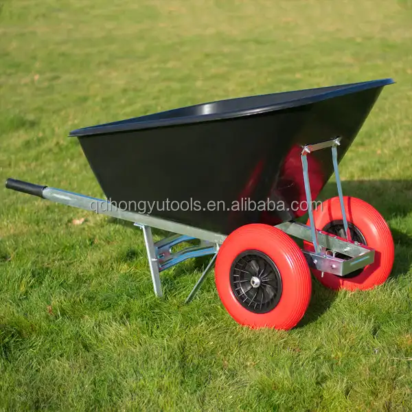 Durable 200L Plastic Tray Wheelbarrow - Perfect for Gardens ...