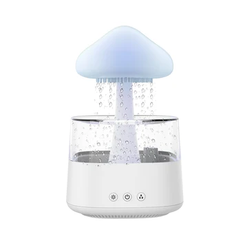 Crisp Water Drip Sound Cloud Raindrop Humidifier Adjustable Water Flow ...