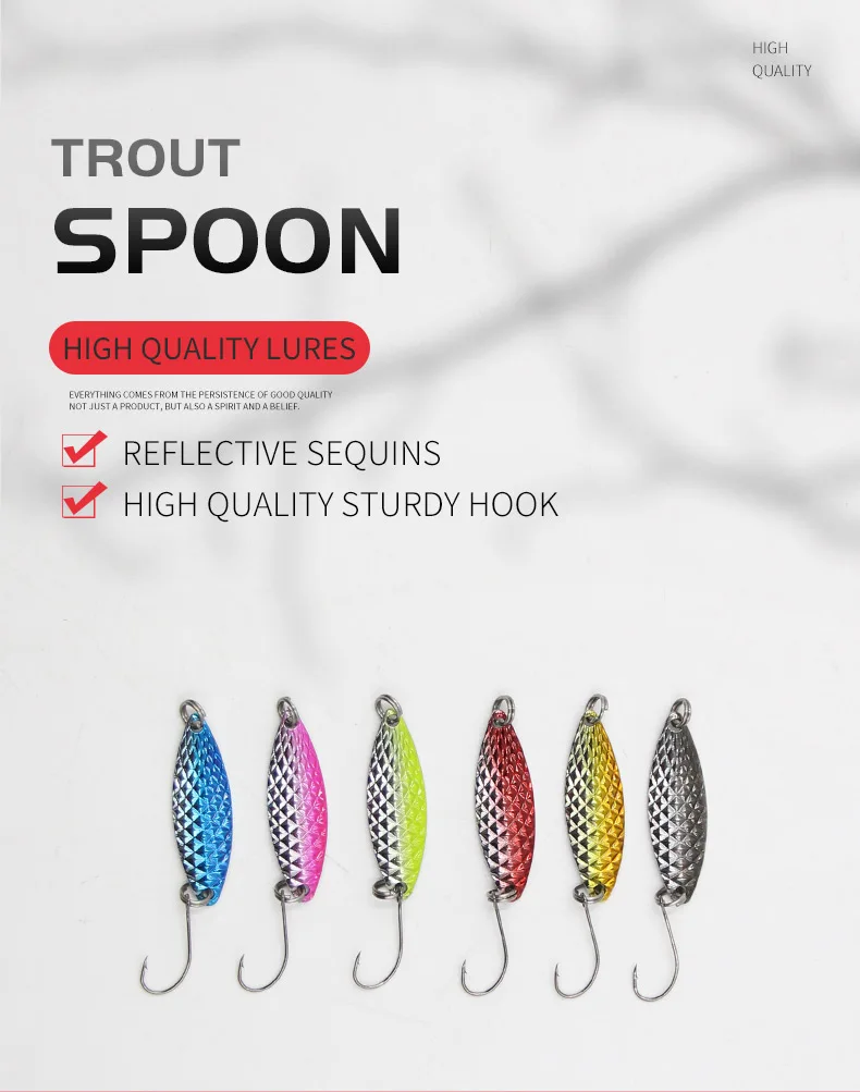 Selco 3cm 2.5g Iron Salmon Fishing Swimbait Wobbler Lure Trout Fishing ...