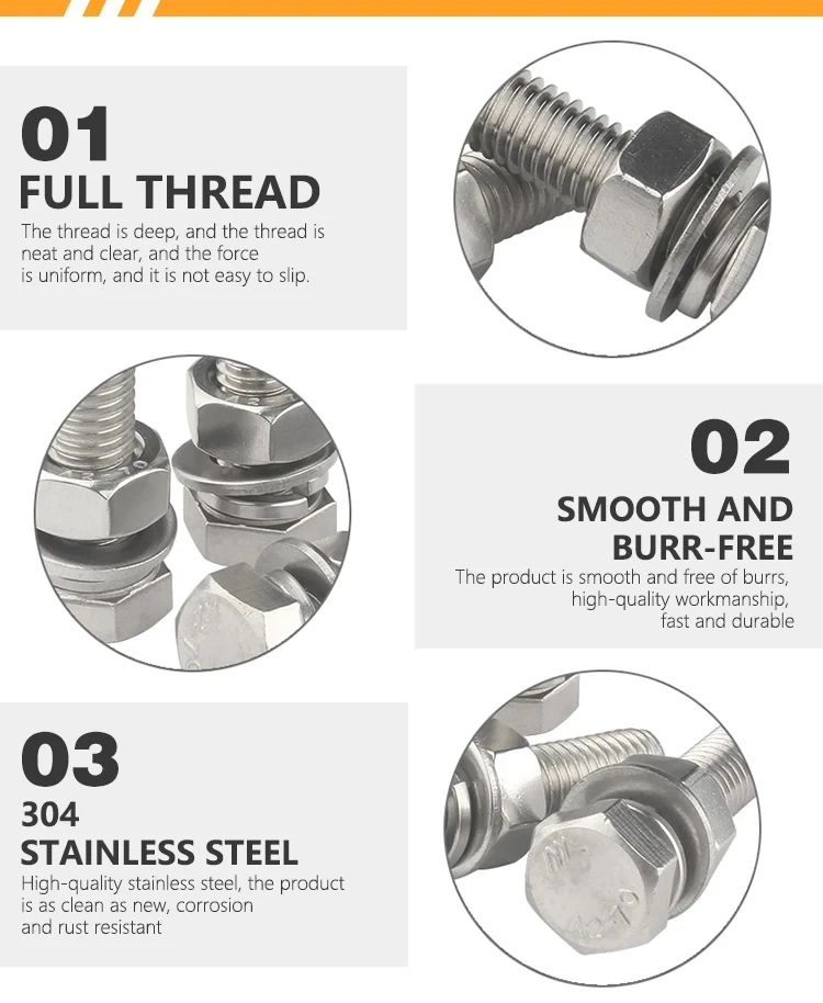 SS Stainless Steel Bolts - Durable and Versatile Fasteners