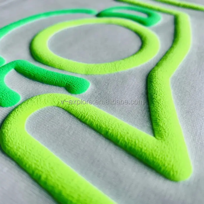 3d Puff Green Color Heat Transfer Vinyl Rolls Pu Material Transfer ...