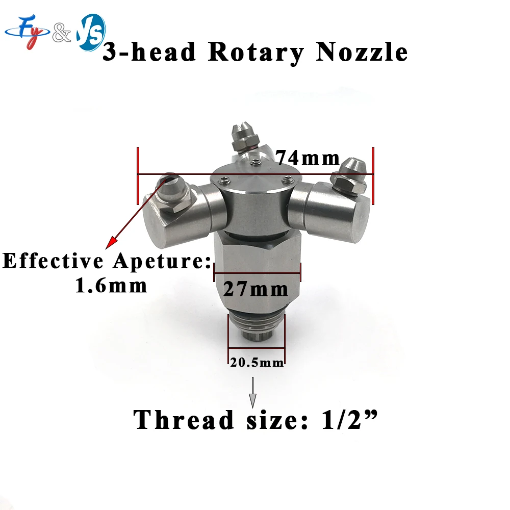 360° Automatic Rotating Nozzle for High Pressure Cleaning