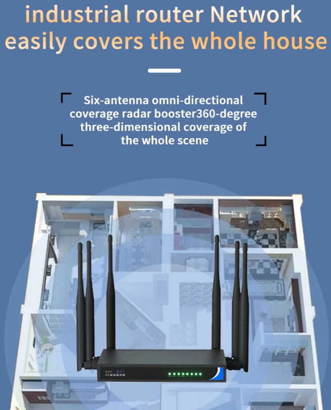 4g Lte Router Five Network Port Single Frequency High Speed And Smooth ...